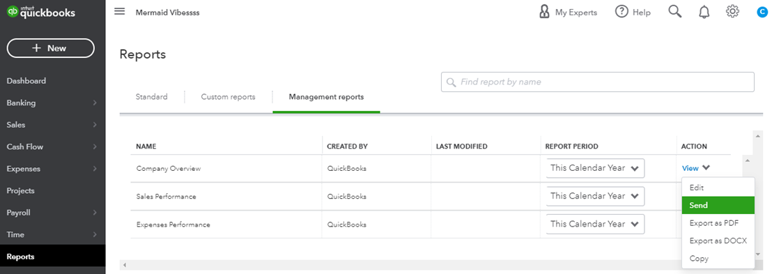 Can I automatically send management reports?