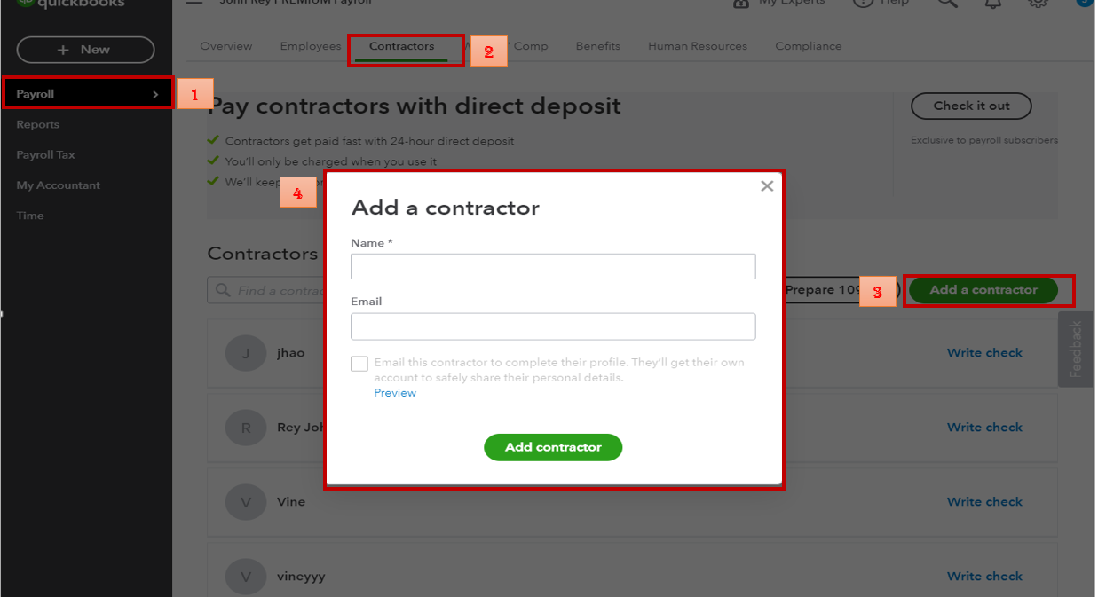 Solved: Contractors - Payee vs Vendor