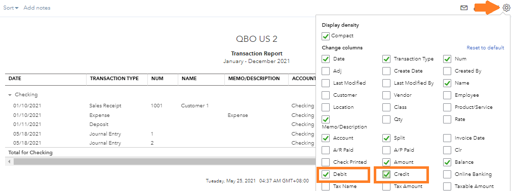 My bank account balance is showing up on my Balance Sheet as a negative ...