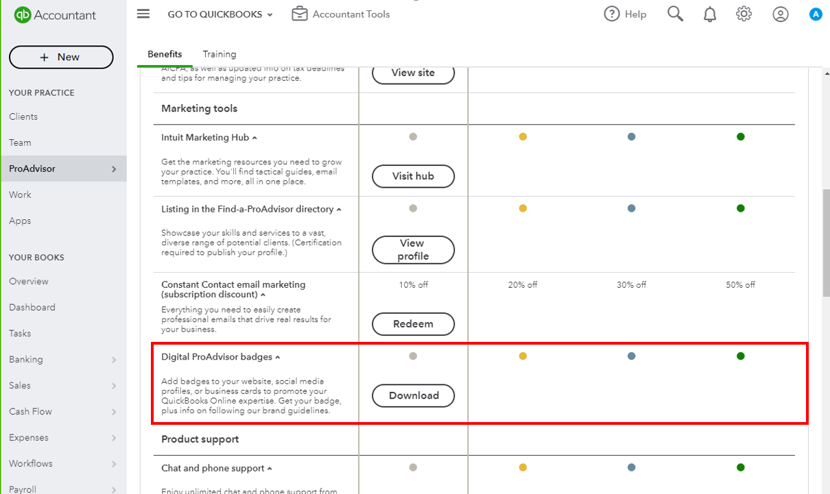 Solved: Platinum ProAdvisor badge