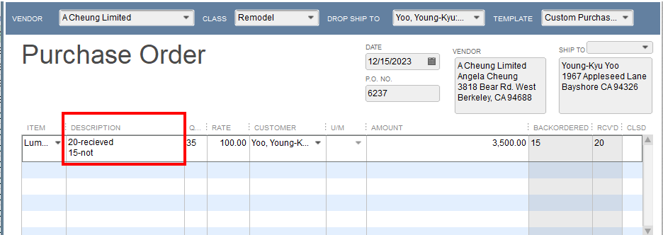 Purchase Orders Show closed items