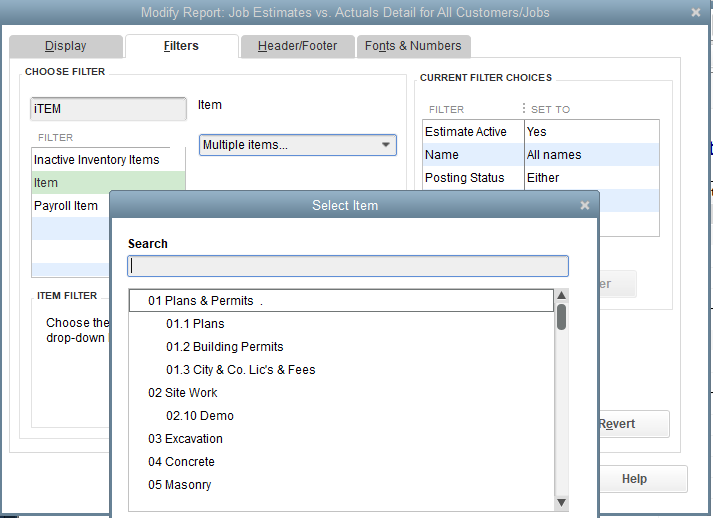Labor Reports by Job-Contractor Edition-QB Desktop