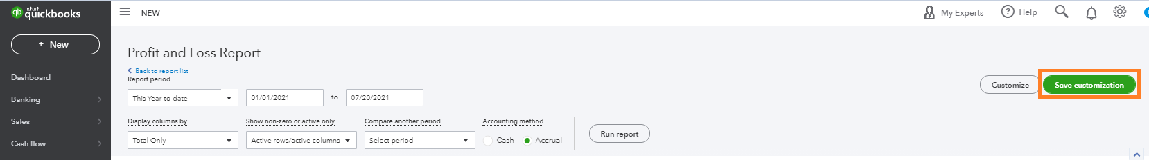 Can I set Reports not to show zero balance accounts?