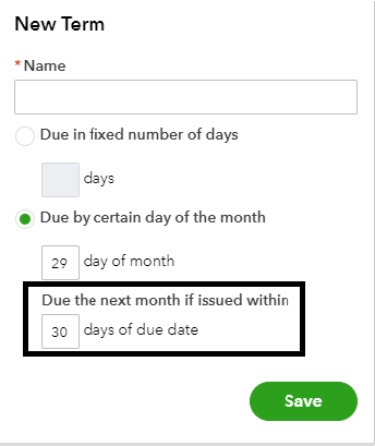 How to create customer's payment term '30 days from statement' in ...