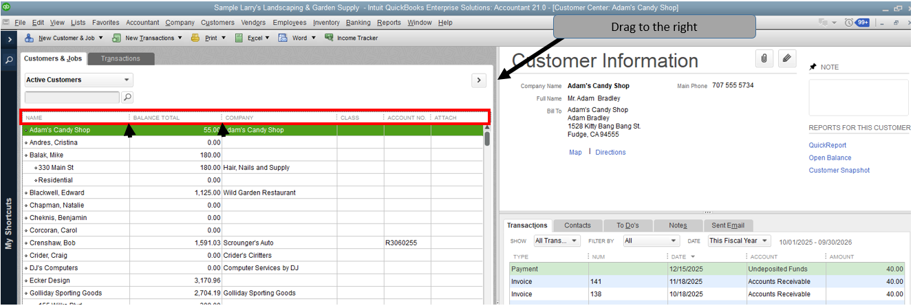 How can I keep my customer list to stay in hierarchial format? I have ...