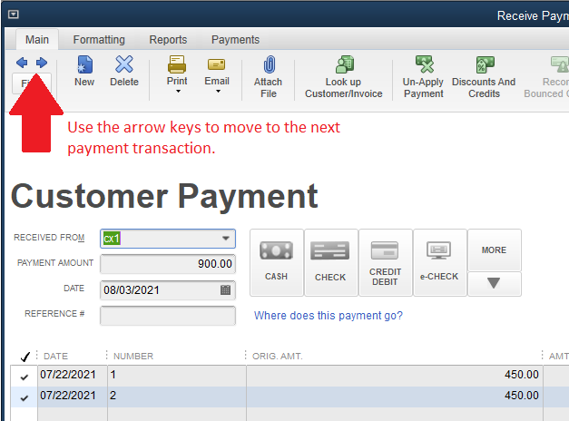 Solved: Delete a payment