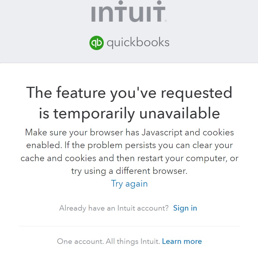 Solved: Problem in Signing up a quickbooks online Accounta... - Page 2