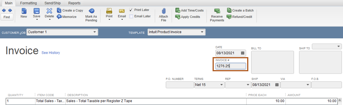 Decimal points in invoice numbers on QB Desktop | QuickBooks Community