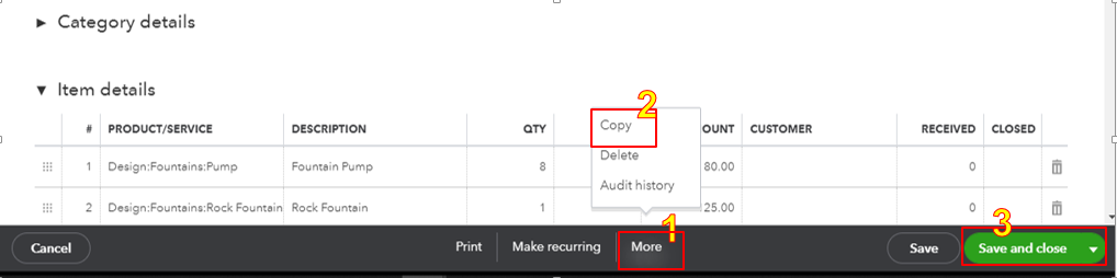Solved: Can I duplicate an existing PO, change the PO number and job ...