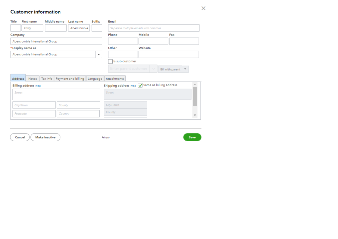 Where has Customer notes gone
