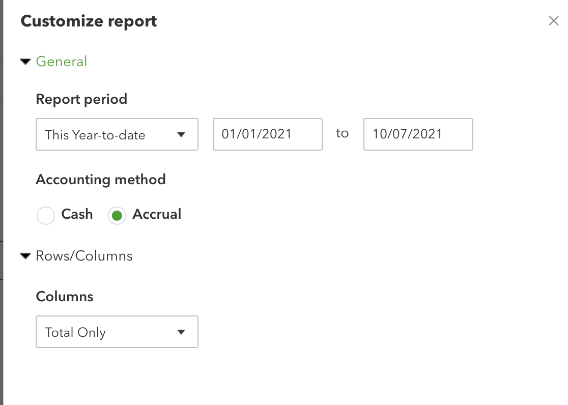 Missing customize reports option