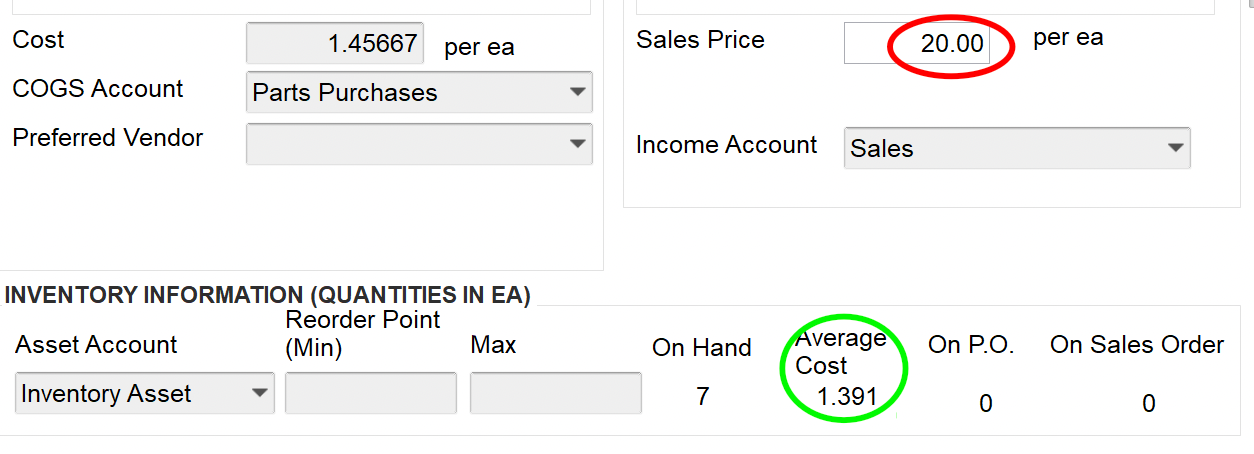 Why do my group items have a $0 cost?