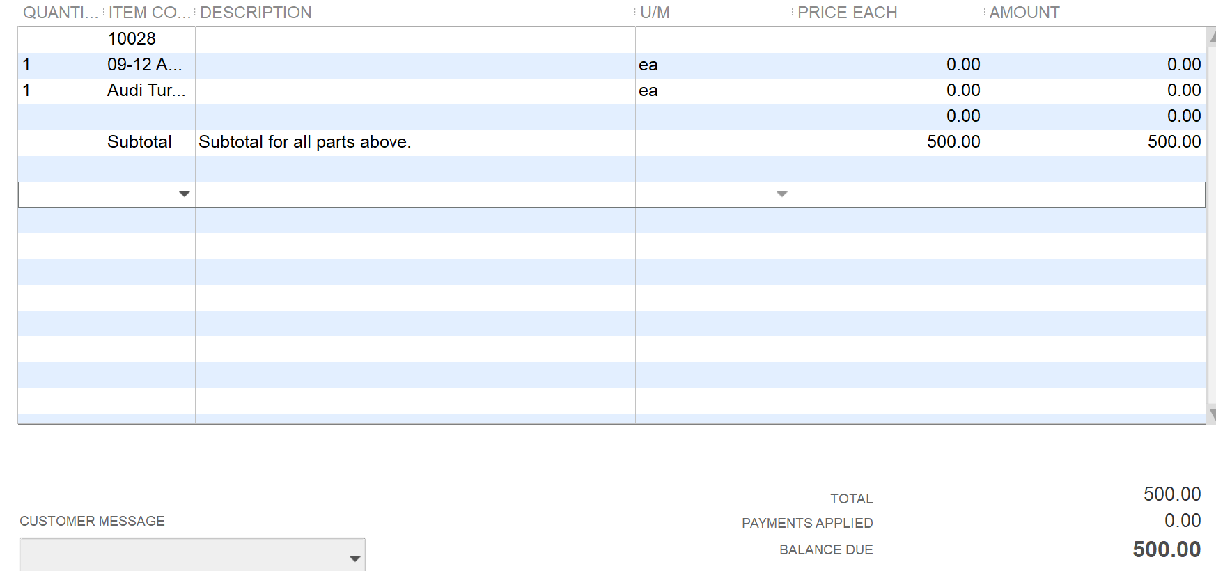 Why do my group items have a $0 cost?