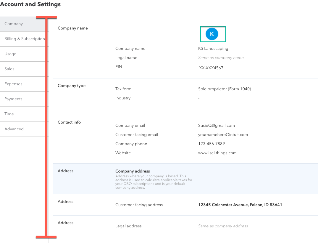 Getting Started in QuickBooks Online