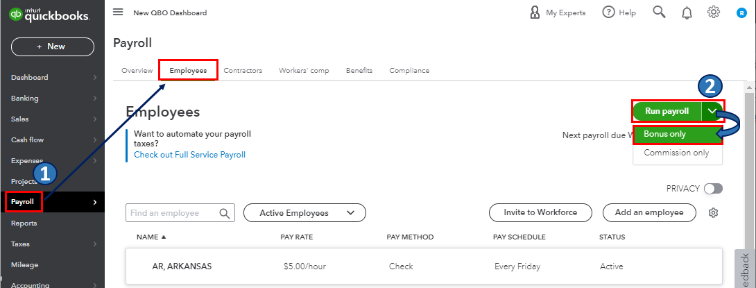 Solved: We have QuickBooks online and use direct deposits for payroll ...