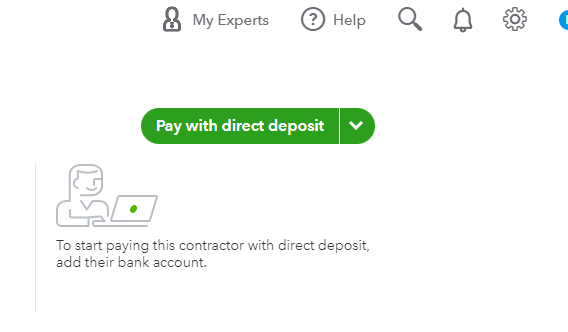 How do I email a contractor a link to safely enter their own banking ...