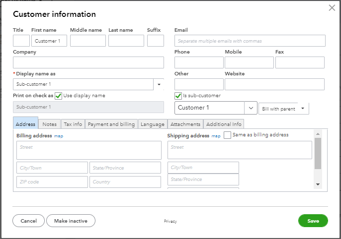 Solved: How do we issue invoices for sub-customers in the name of the ...