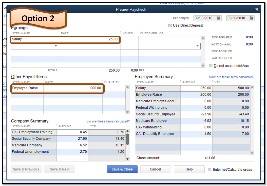 Solved: Ran payroll and missed an increase. How can I go back and add ...
