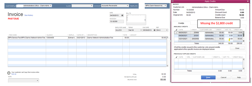 How to clear out offsetting journal entries and credits