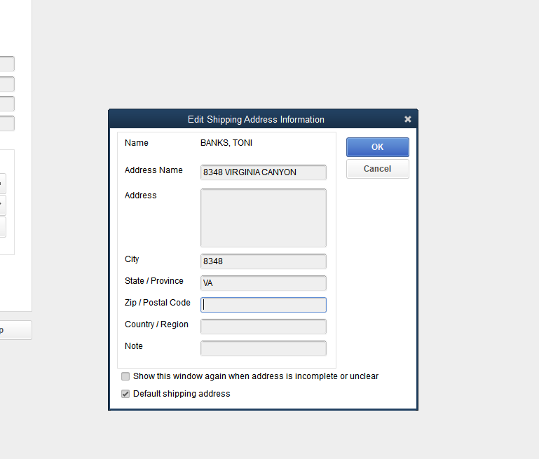 Customer Ship-To address changes automatically