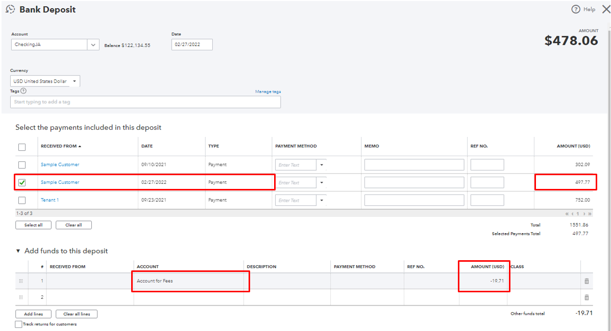 How to match the invoices paid via Stripe and Stripe fees?