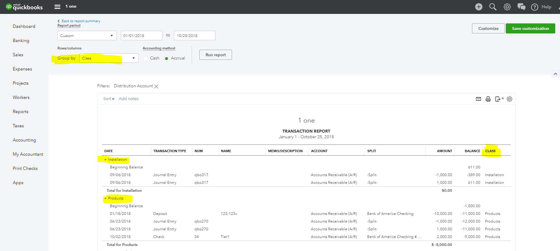 Solved: Accounts Receivable by Class