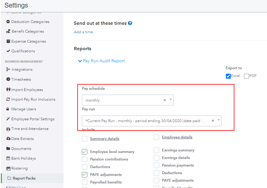 Solved: You said I am trying to add a pay run audit report to a report ...