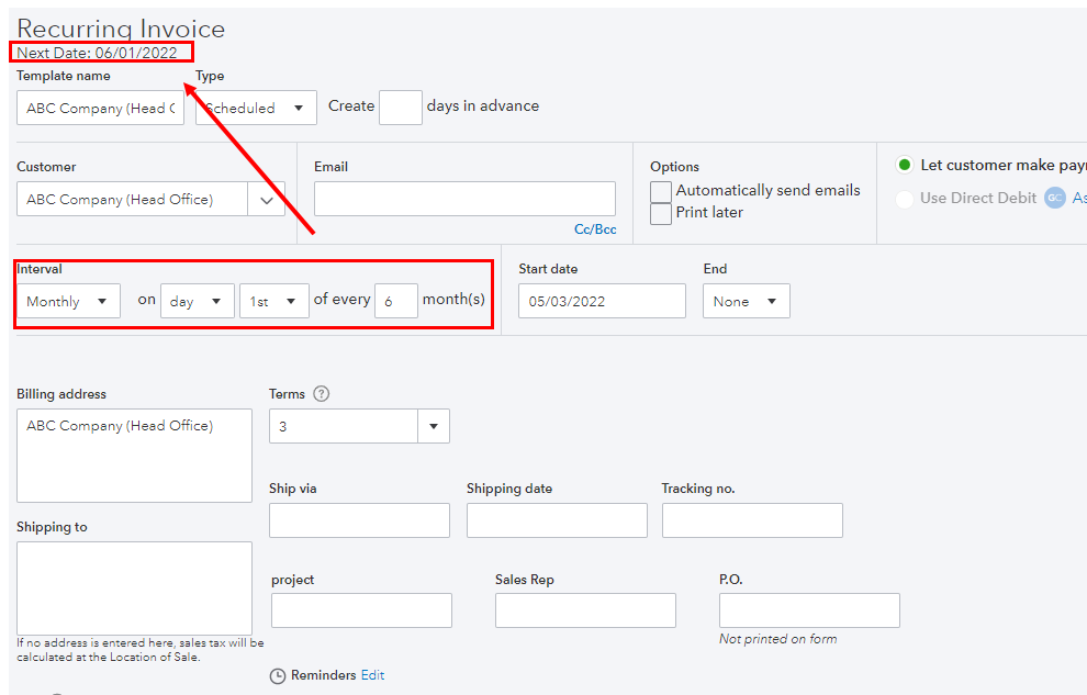 Solved: Is it possible to set up recurring Invoices that are sent every ...