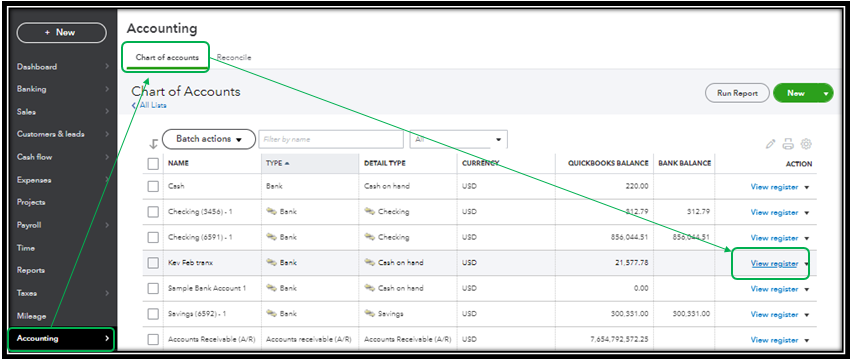 Does QuickBooks Online allow you to enter transactions directly into ...