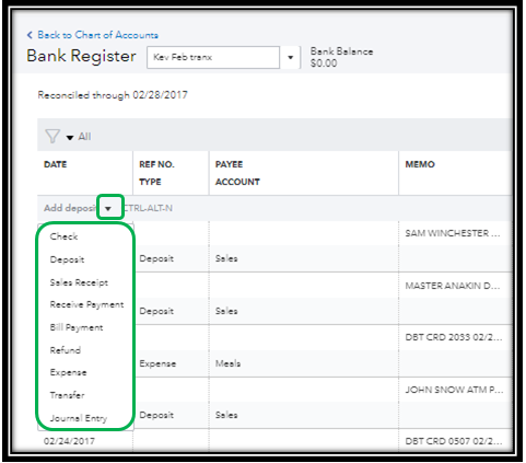 Does QuickBooks Online allow you to enter transactions directly into ...