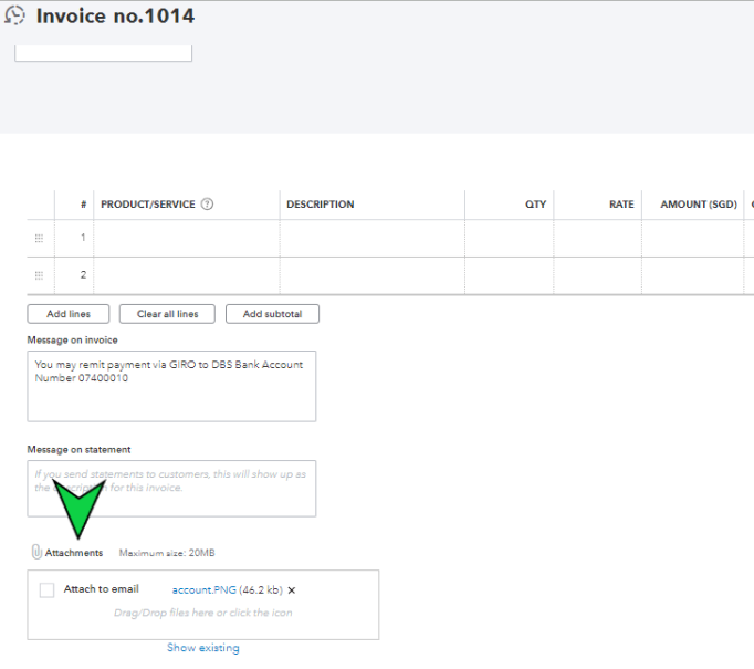 How can I show product photos on invoices