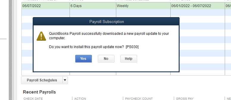 Solved: Payroll Continuously Updates