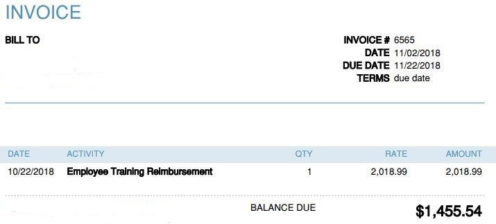 Show Payment Amount Received on Invoice Sent to Customer