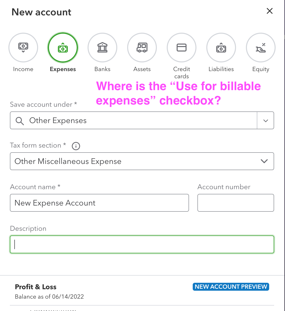 Solved: Billable expense tracking (for multiple accounts): I want to ...