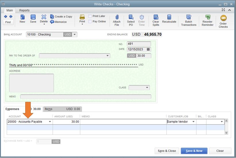 How to record Deposit for a container of product
