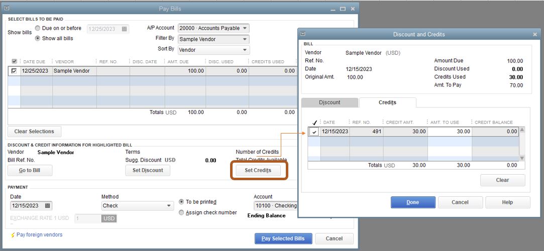 How to record Deposit for a container of product