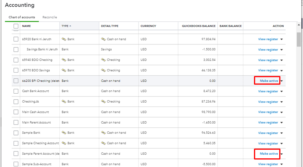Solved: How do I make an inactive account active again