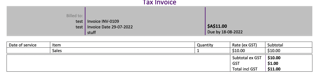 How do I add Dates of Service column to an invoice in QuickBooks online?
