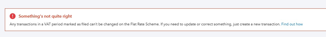 Solved: VAT exception error