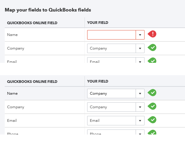 Import your customers and suppliers list to QuickBooks
