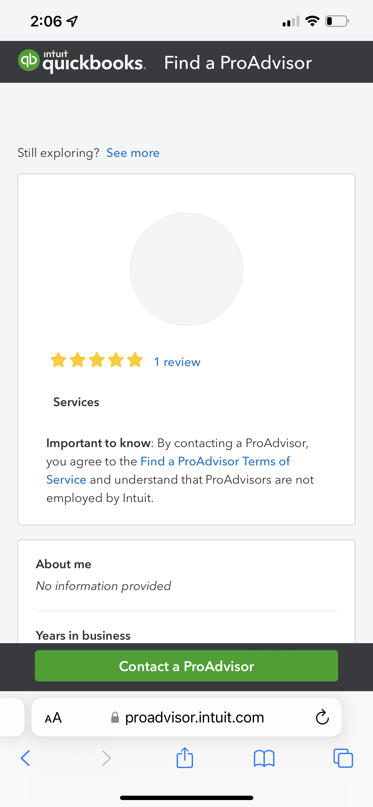 Business profile | QuickBooks Community