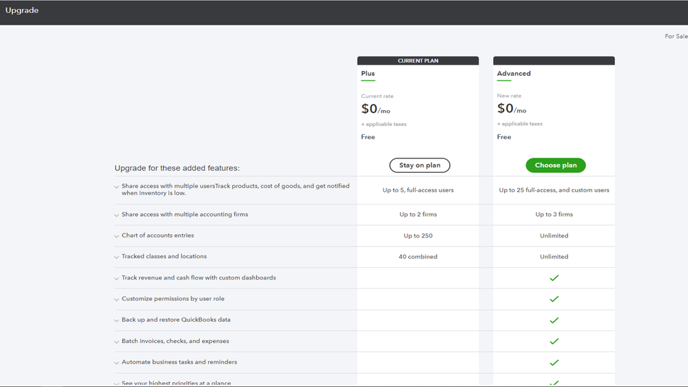 I want to upgrade my subscription to plus but don't see an option ...