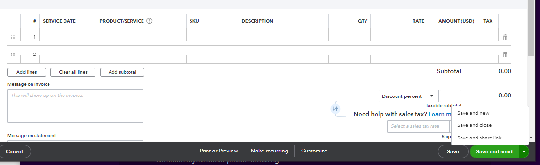 Solved: Adding Invoices