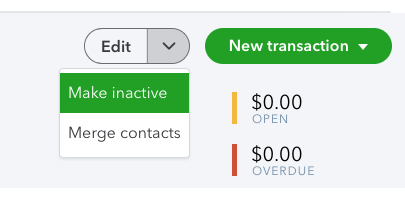making customer inactive