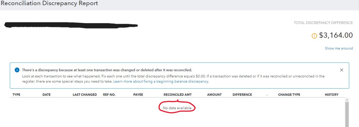 Beginning Balance Discrepancy