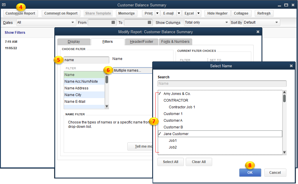How to view list of Credits we Owe Customers