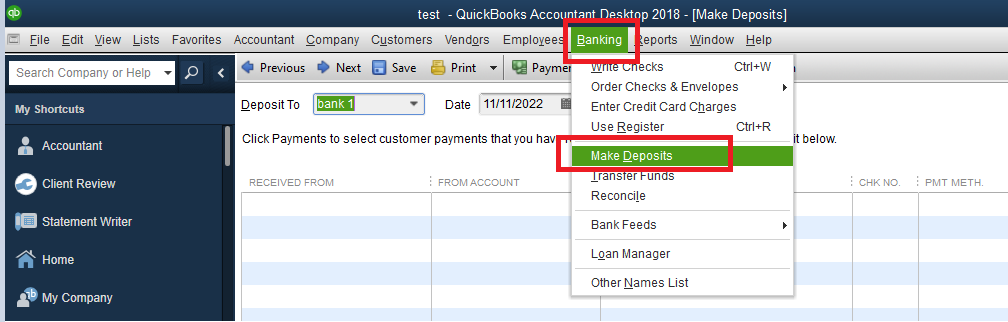 Solved: Payment missing when trying to match to a deposit