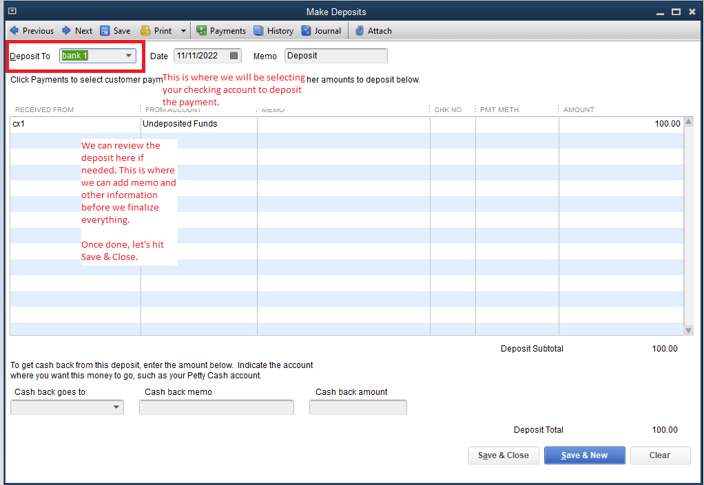 Solved: Payment missing when trying to match to a deposit