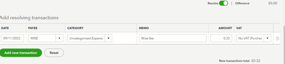 Match banking transactions