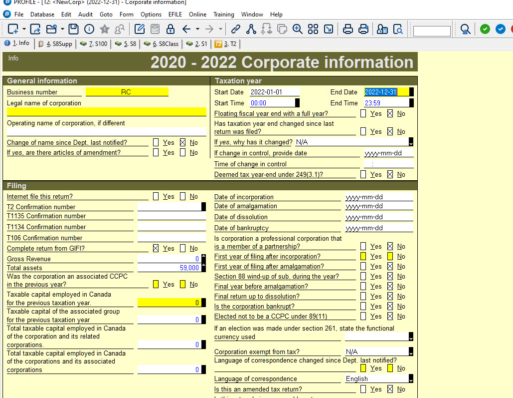 T2 Schedule S8S difference for Class 54 (EV) addition costing over $55,000
